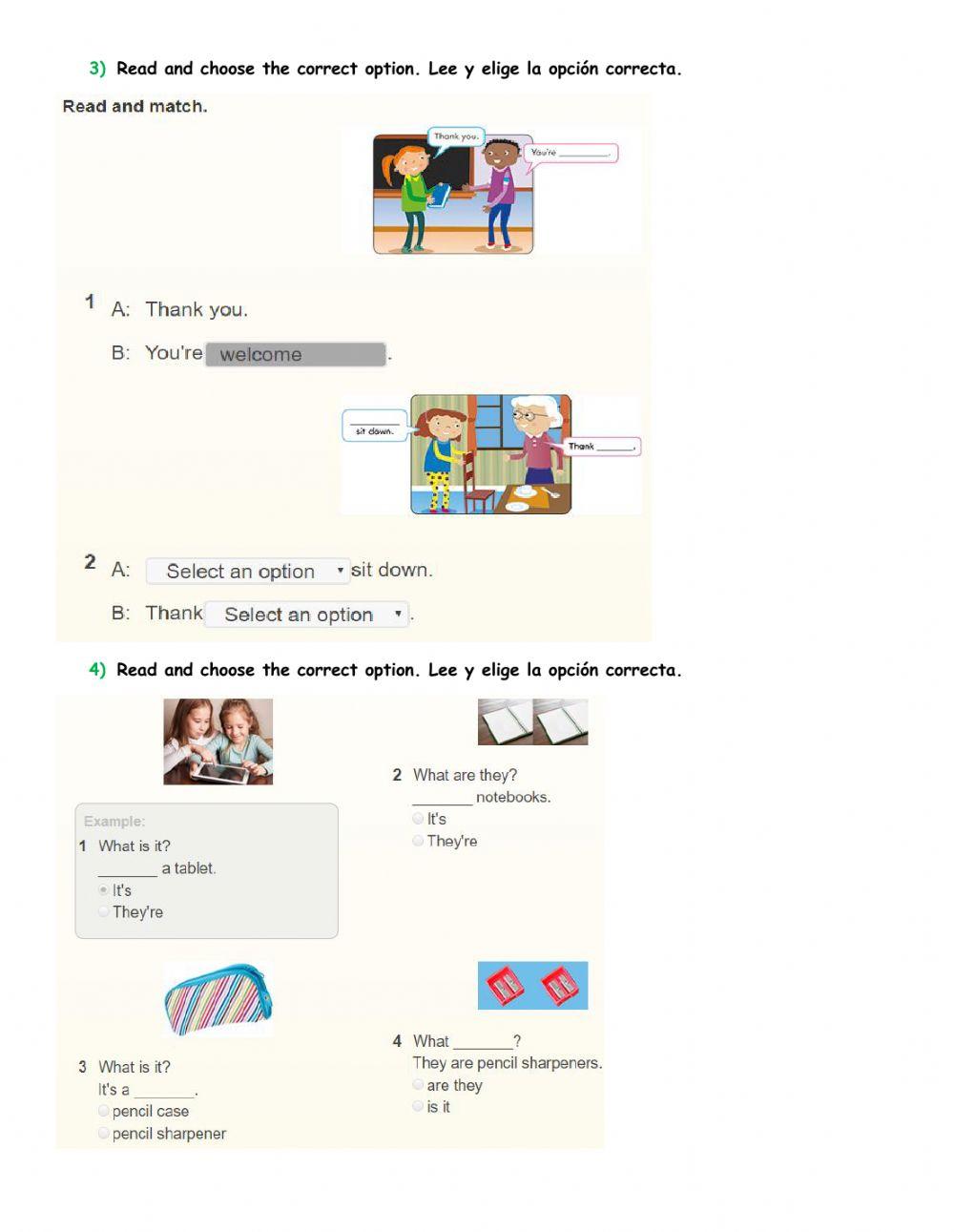 Test 1st kids worksheet | Live Worksheets