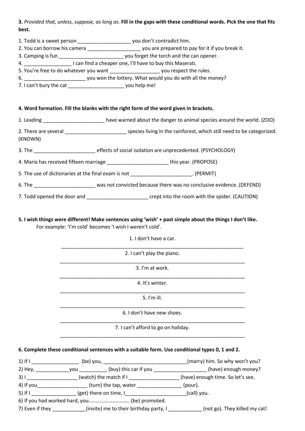 FORM 9B Revision test units 6-8 (GOLD) worksheet | Live Worksheets