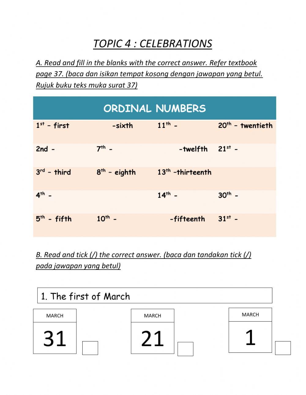 Year 4 cefr topic 4 worksheet | Live Worksheets