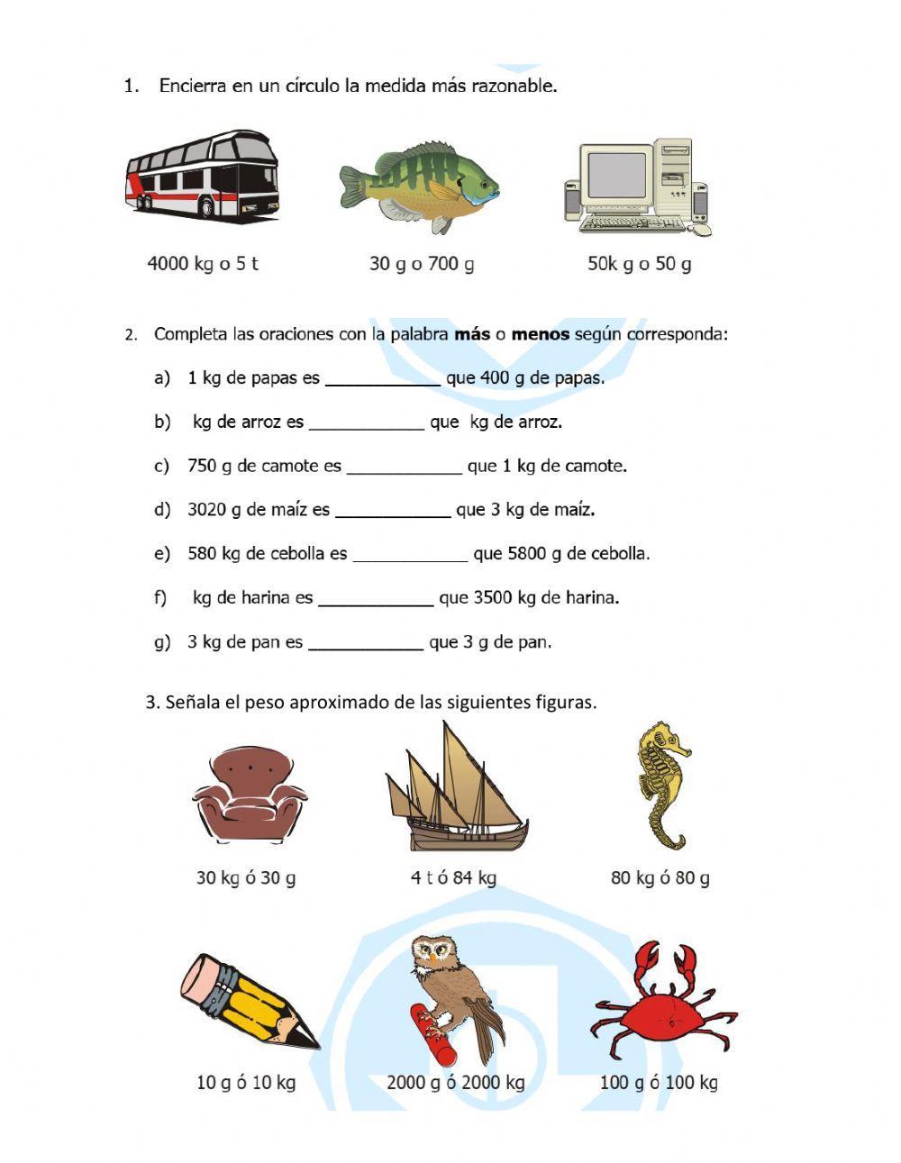 Masa | Free Interactive Worksheets | 181718