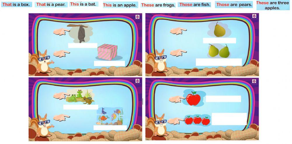 Demonstratives (this-that-these-those) worksheet | Live Worksheets