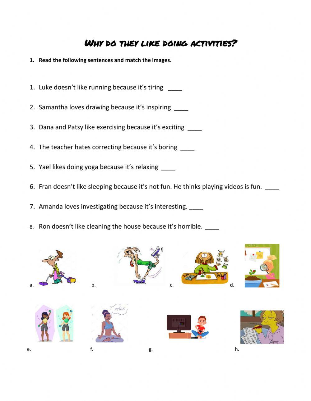 Giving reasons | Free Interactive Worksheets | 182837