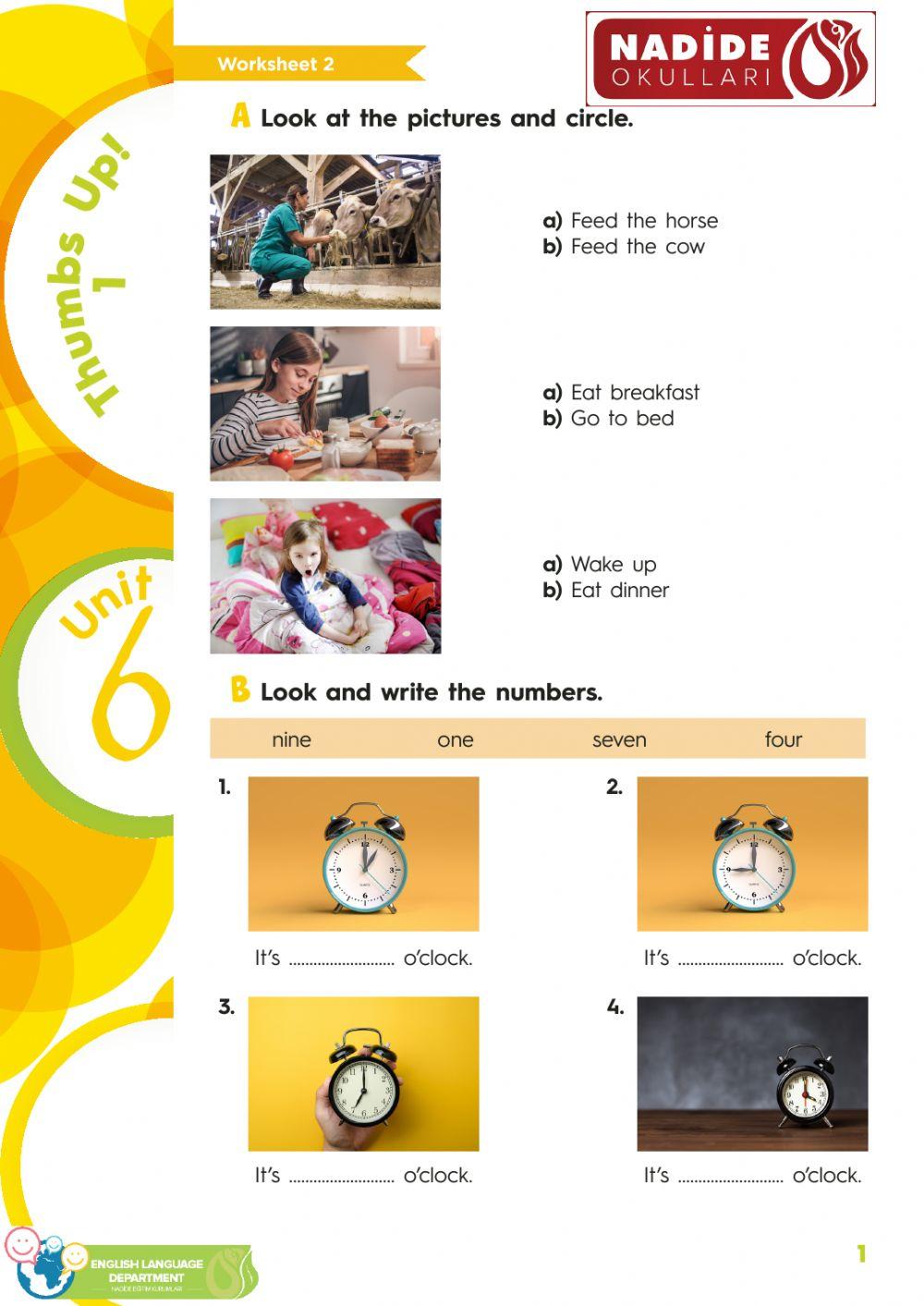 2nd Grades Unit6 worksheet | Live Worksheets