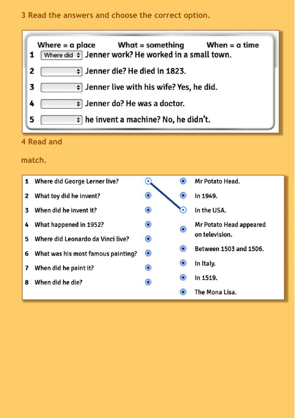 Edward jenner - simple past worksheet | Live Worksheets