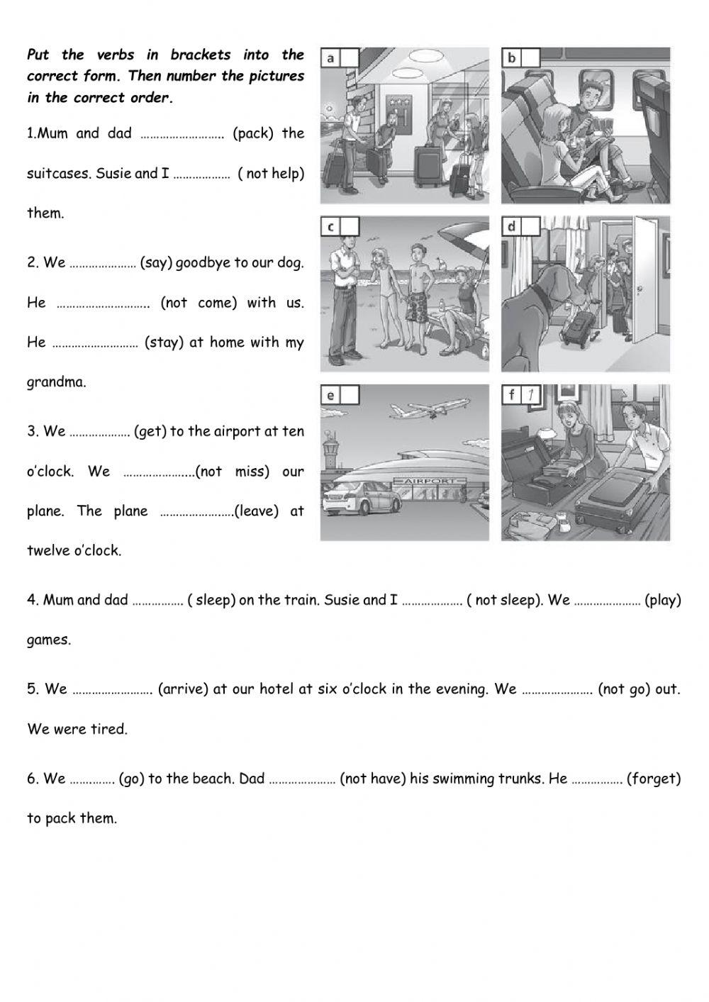 Simple Past Positive and Negative ( Project 2 WB 3C)