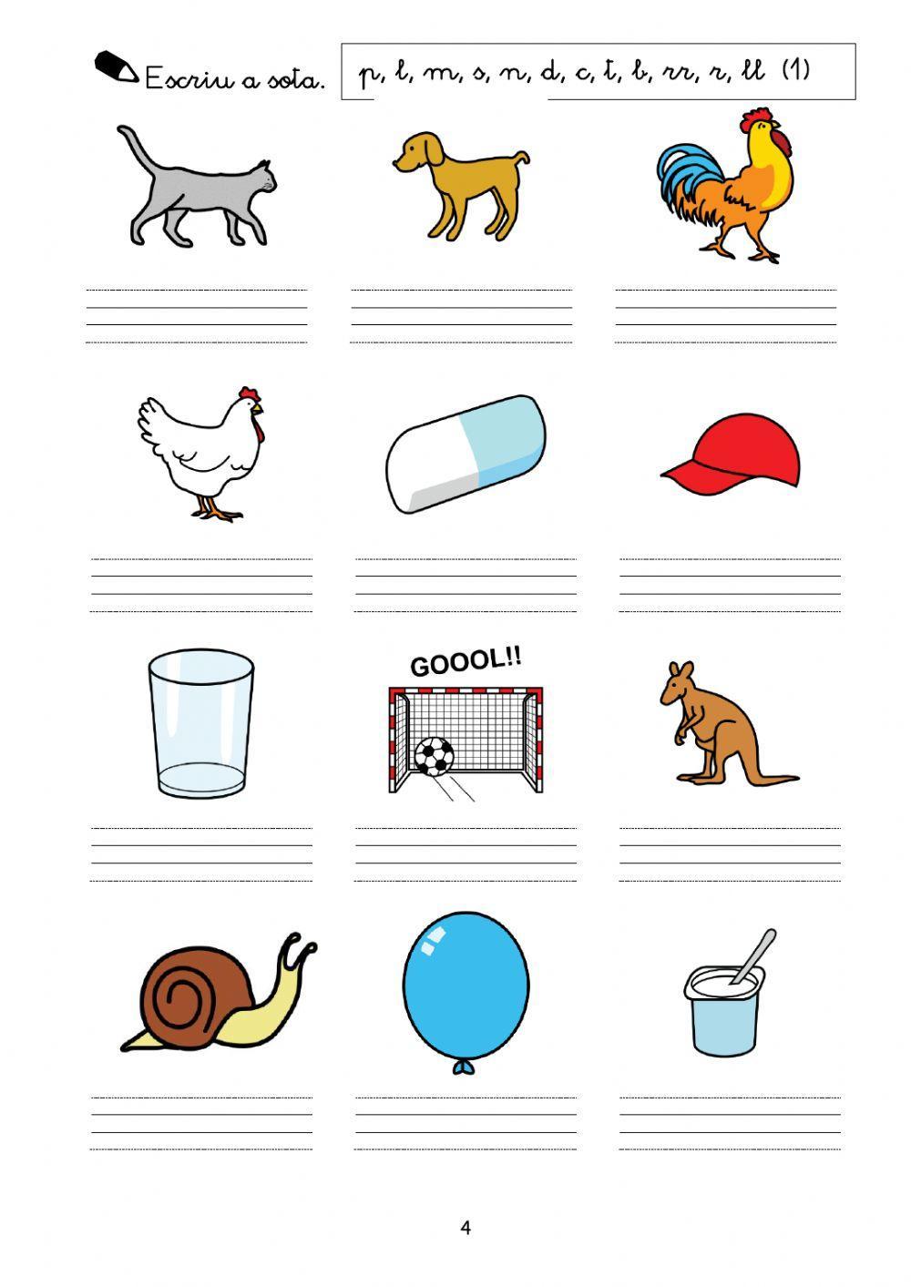 Ga, go, gu | Free Interactive Worksheets | 188139