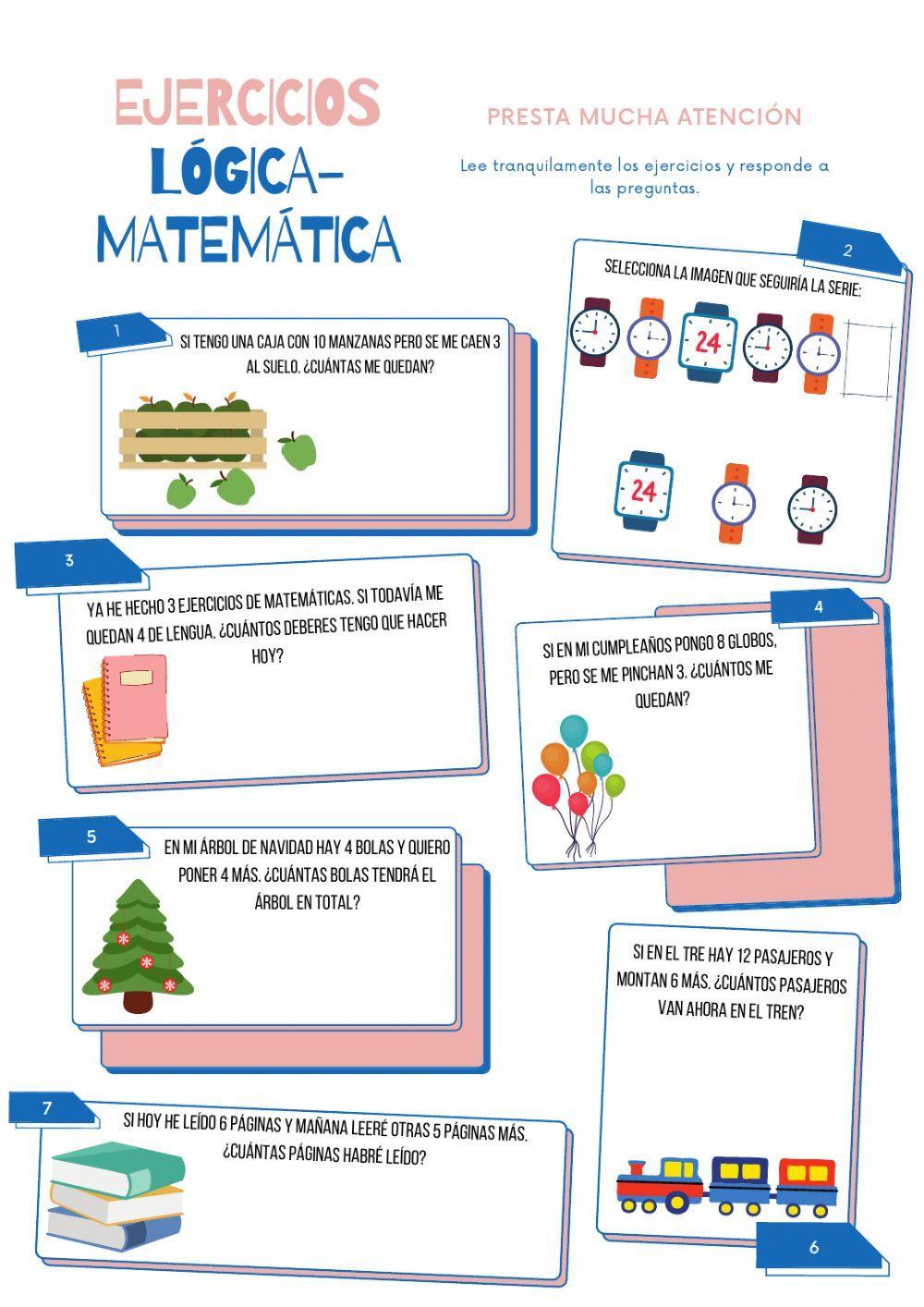 Hojas De Trabajo De Lógica Matemática Didáctica Y Desarrollo Del