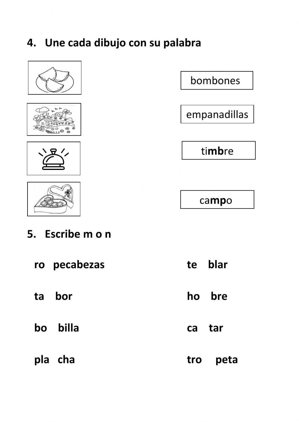 Repaso mp-mb y … | Free Interactive Worksheets | 120670