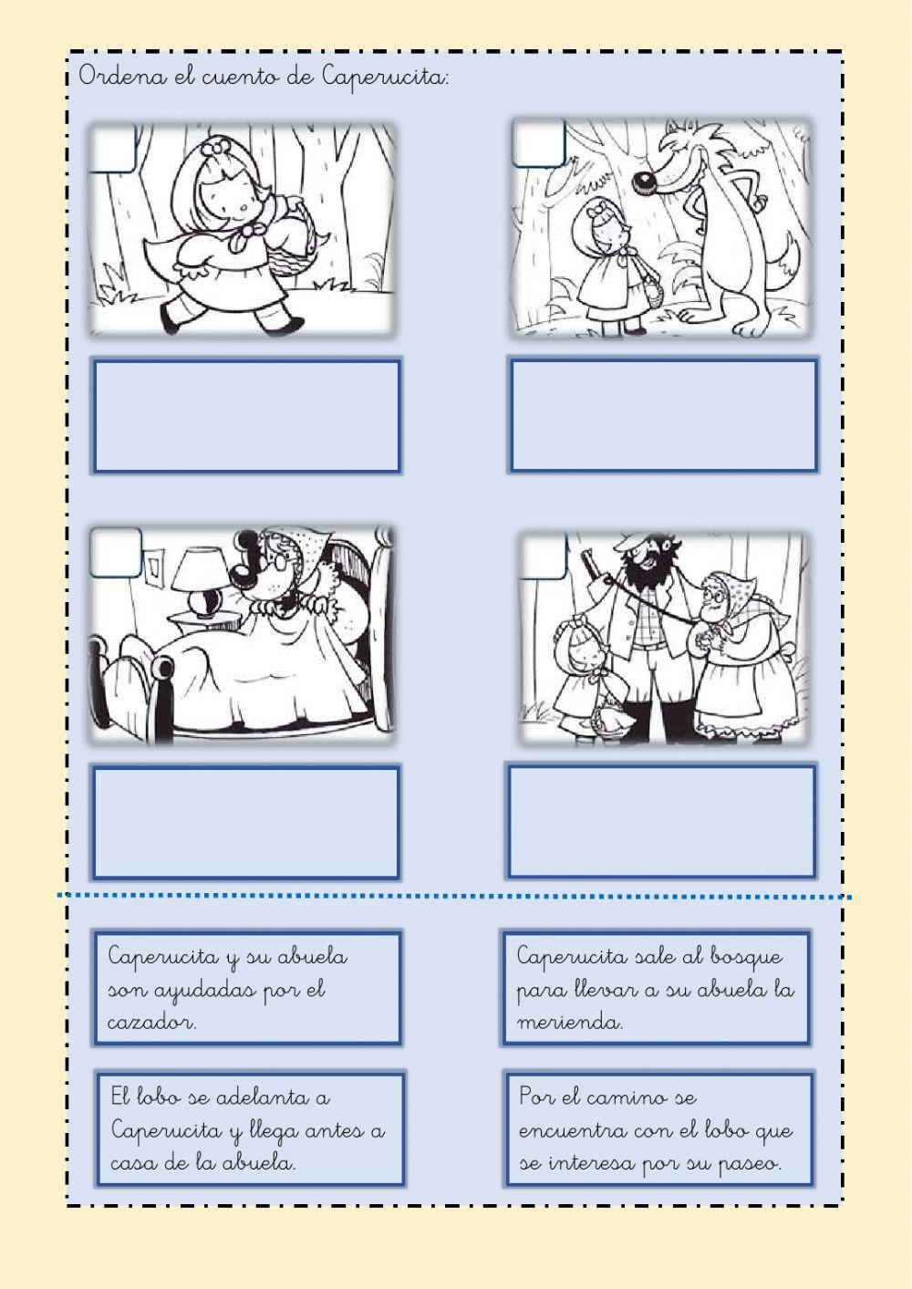 Ordena las secuencias escritas online exercise for | Live Worksheets Ordena las secuencias escritas online exercise for | Live Worksheets