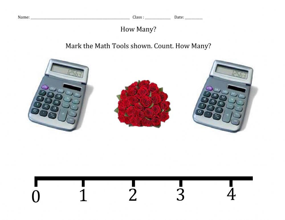 How many tools? worksheet | Live Worksheets
