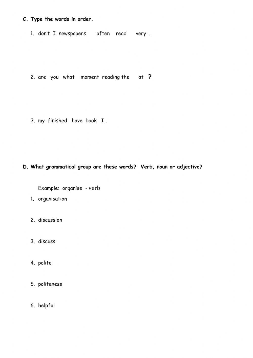 Entry 3 Evidence Booklet worksheet | Live Worksheets