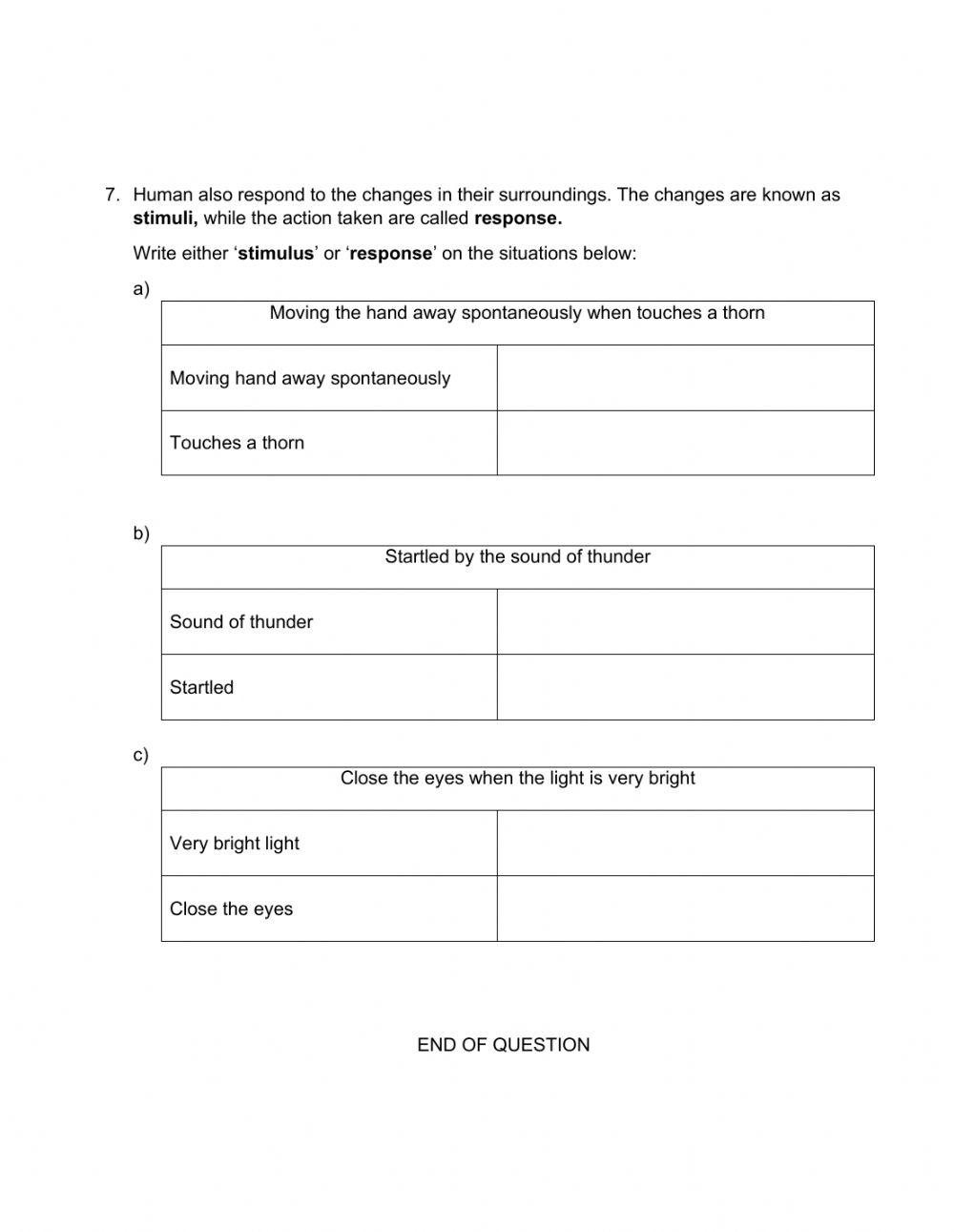 Science Year 4 … | Free Interactive Worksheets | 186072