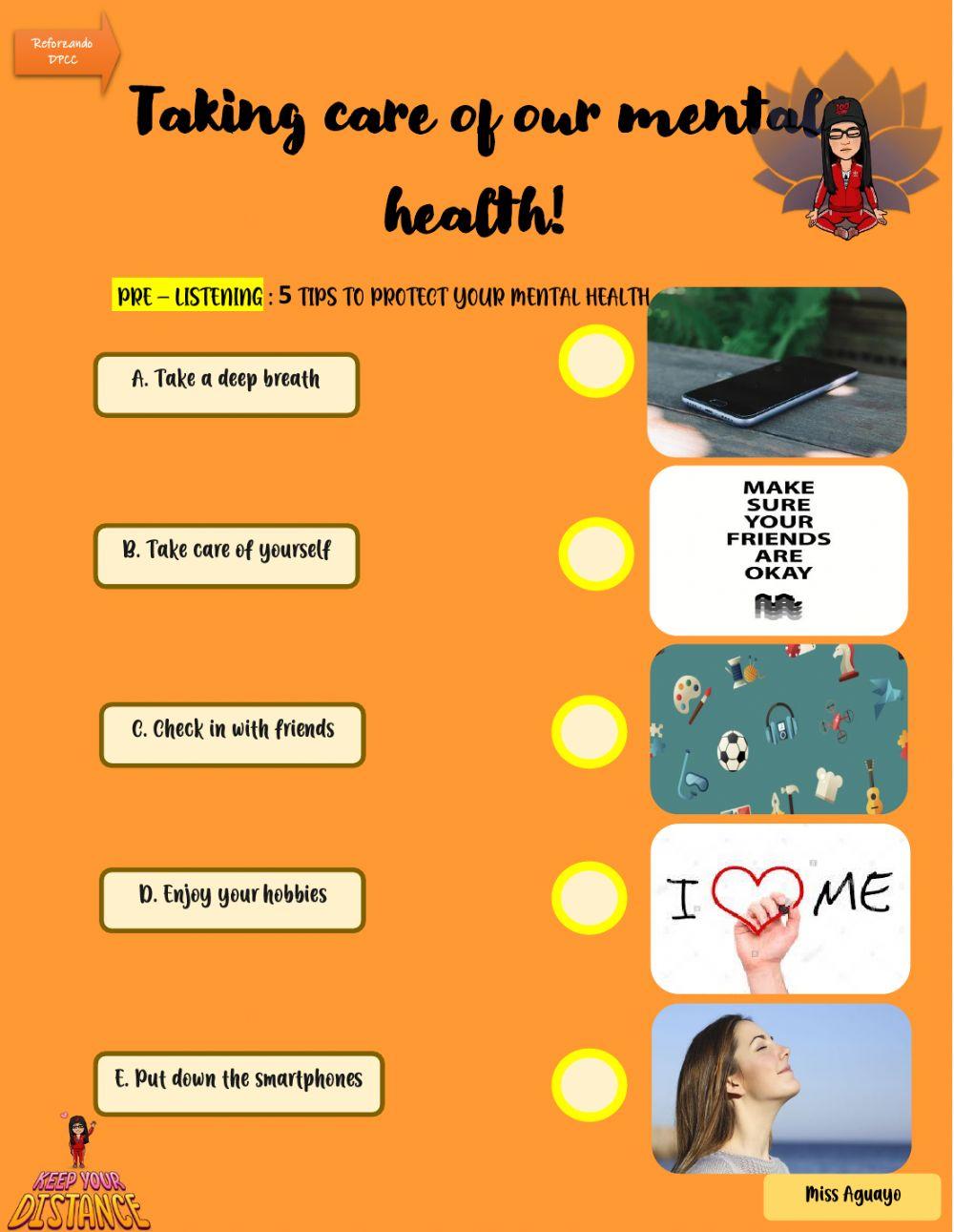 Mental Health Activity Live Worksheets mental-health-activity-live-worksheets