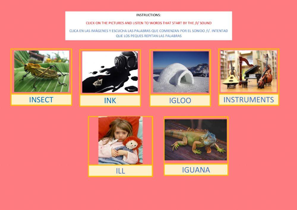 Phonic i sound worksheet | Live Worksheets