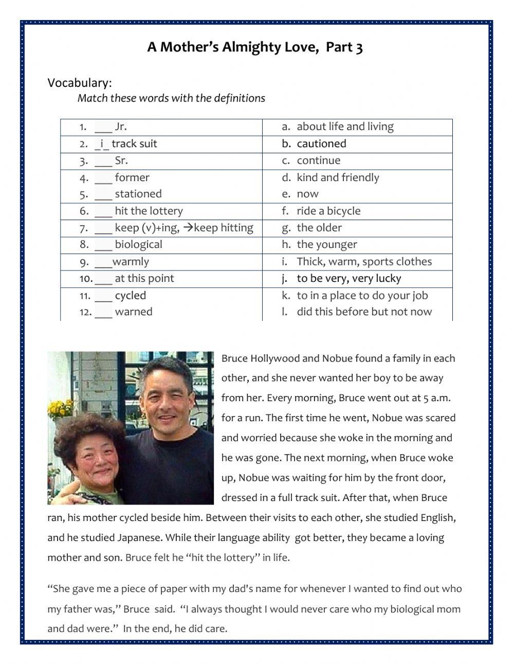 bruce almighty worksheet