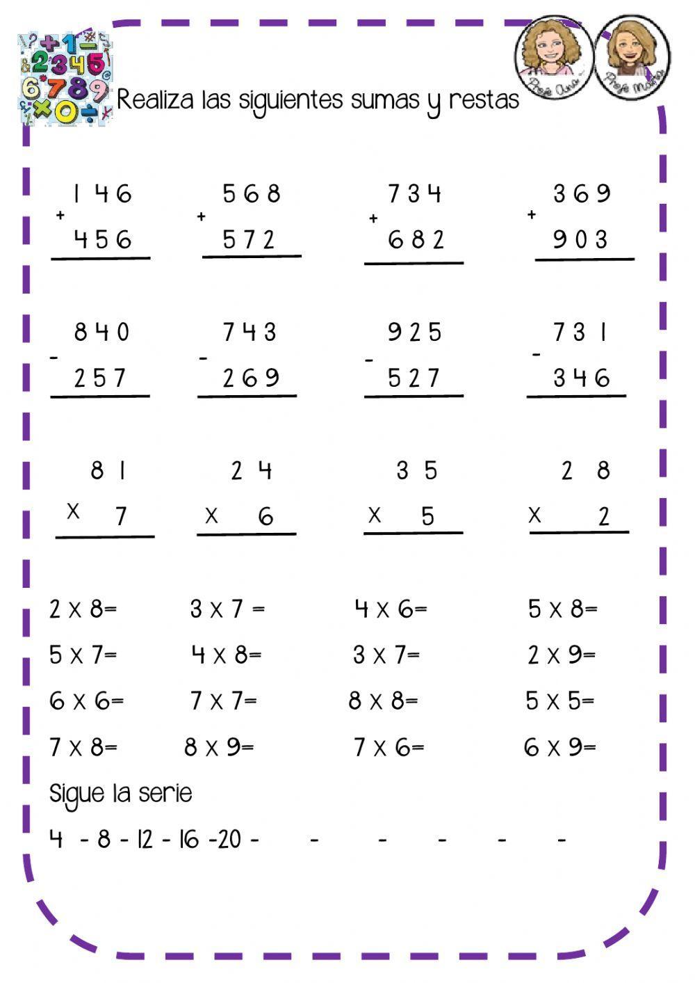 Operaciones Worksheets And Online Exercises - vrogue.co Operaciones Worksheets And Online Exercises - vrogue.co