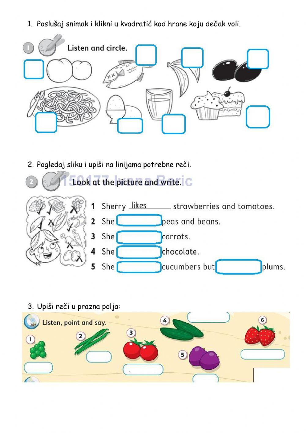 food3 exercise | Live Worksheets