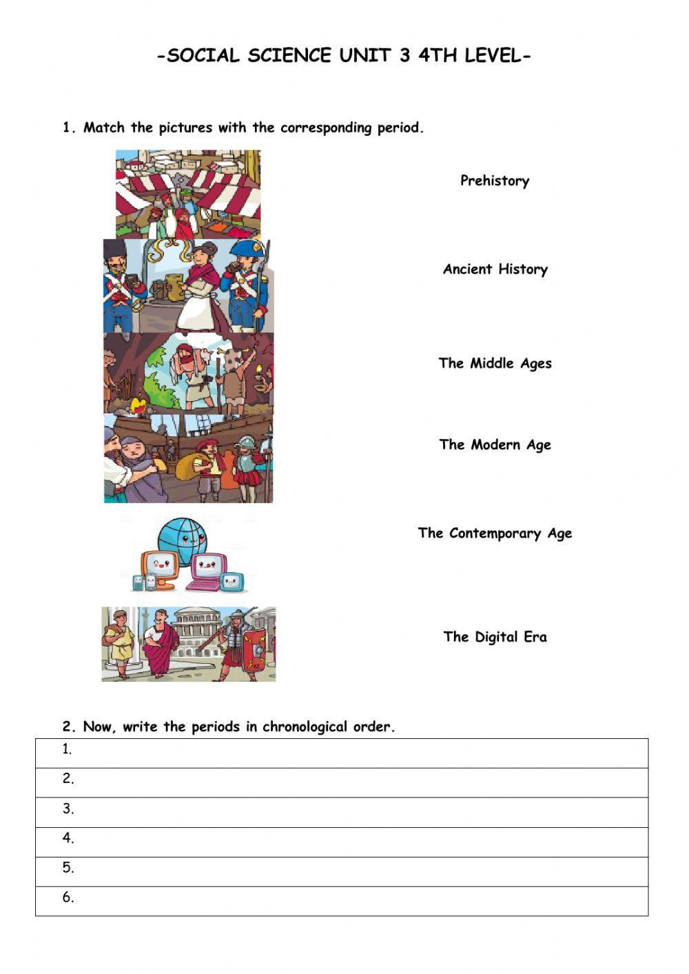 Prehistory | Free Interactive Worksheets | 189264