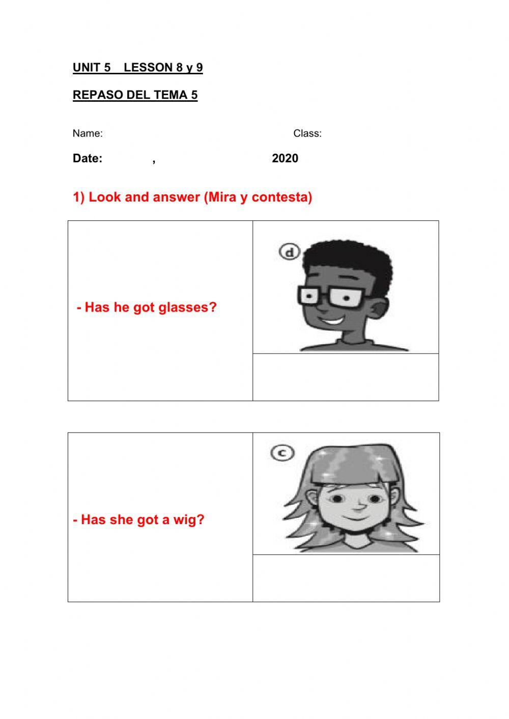 Unit 5 lesson 8… | Free Interactive Worksheets | 5658730