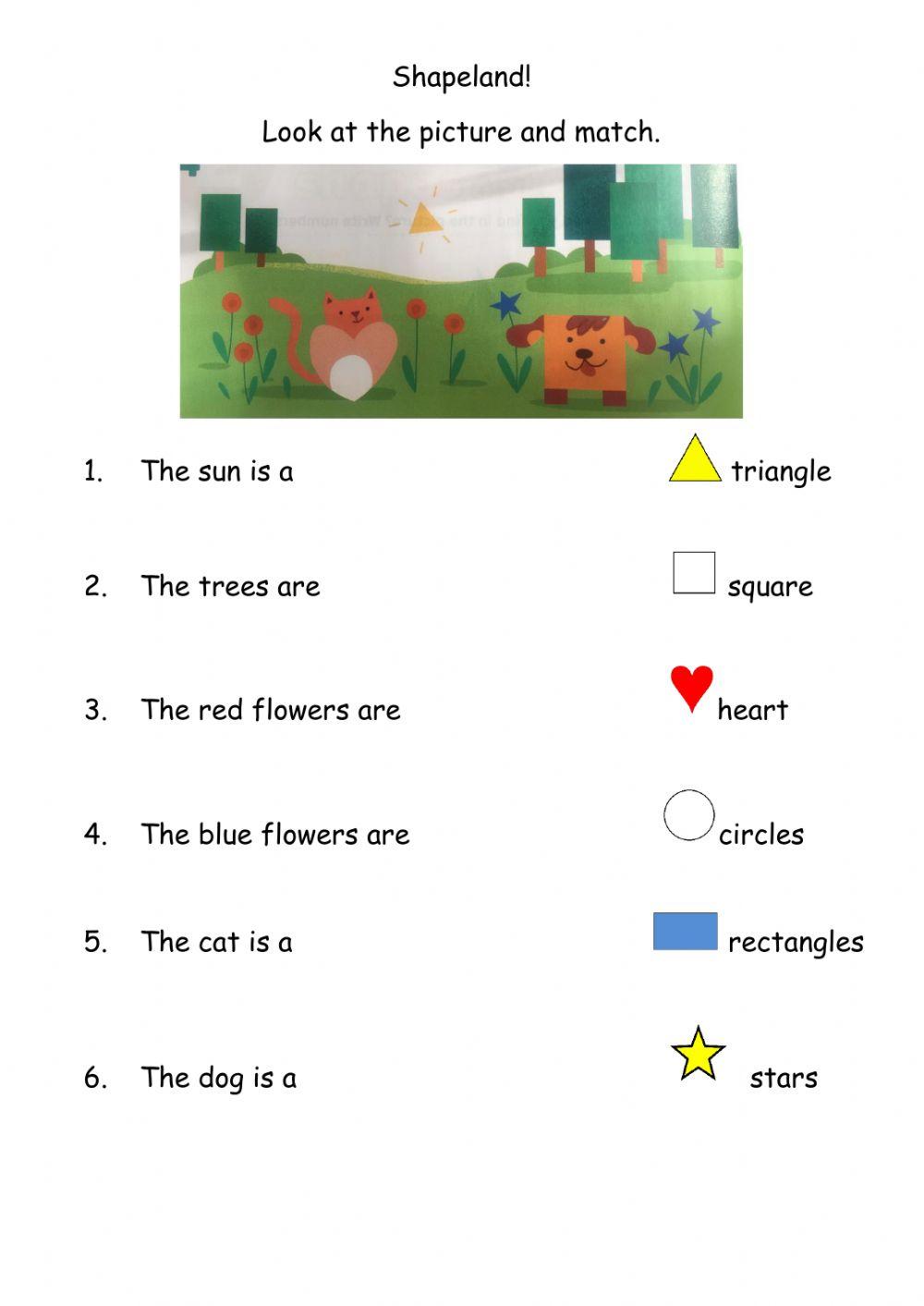 Shapes | Free Interactive Worksheets | 190302