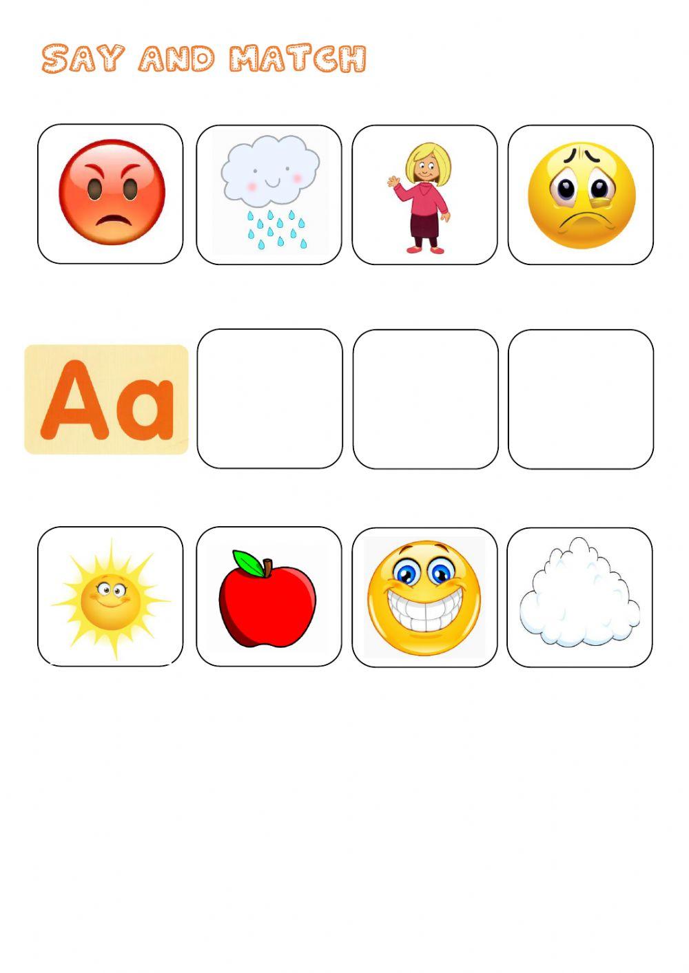 Letter A online activity | Live Worksheets