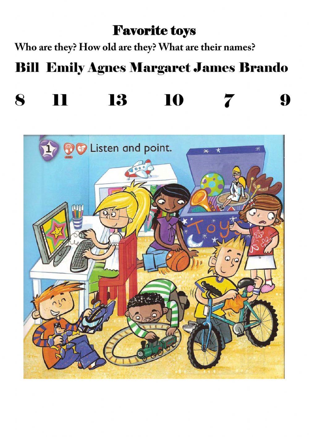 My favorite toys | Free Interactive Worksheets | 191057