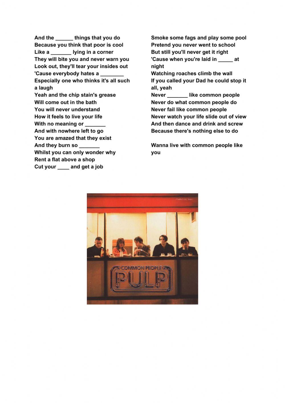 191196 | Common people | rsaezleon | LiveWorksheets