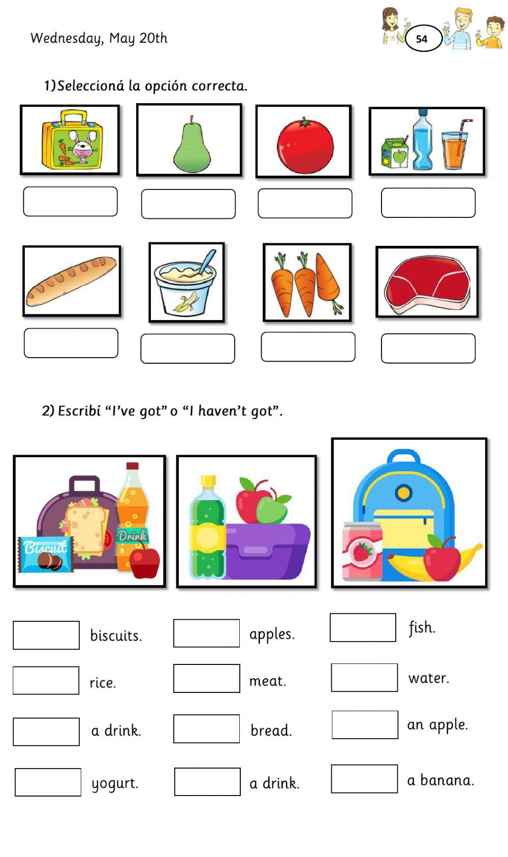 Ex 54 - 2nd worksheet | Live Worksheets