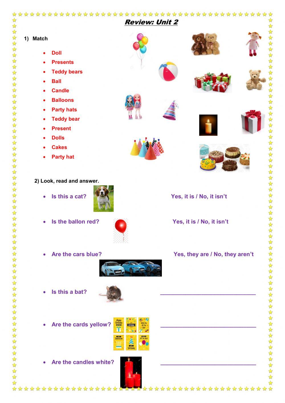 Objects | Free Interactive Worksheets | 191680