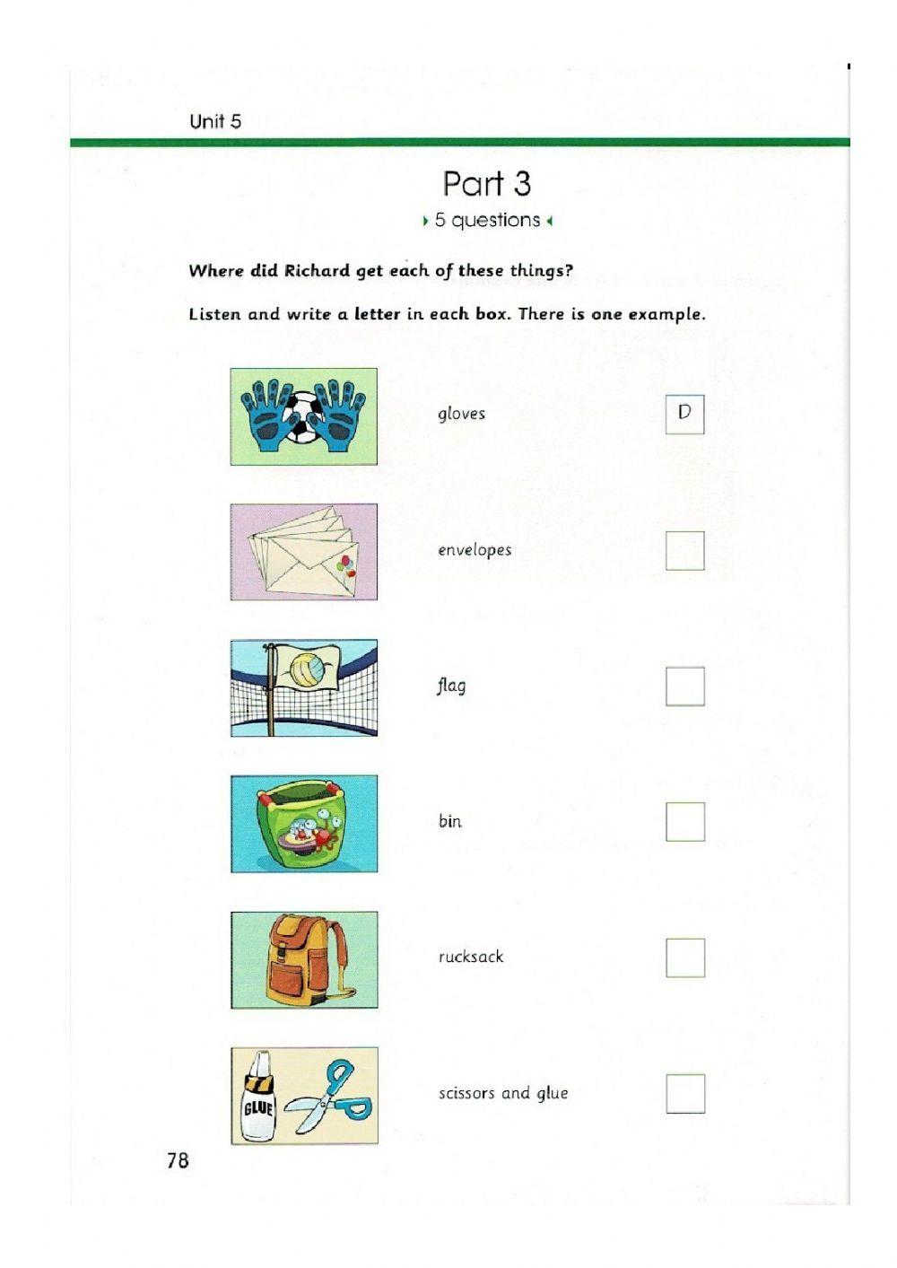 YLE Flyers Unit… | Free Interactive Worksheets | 5664852