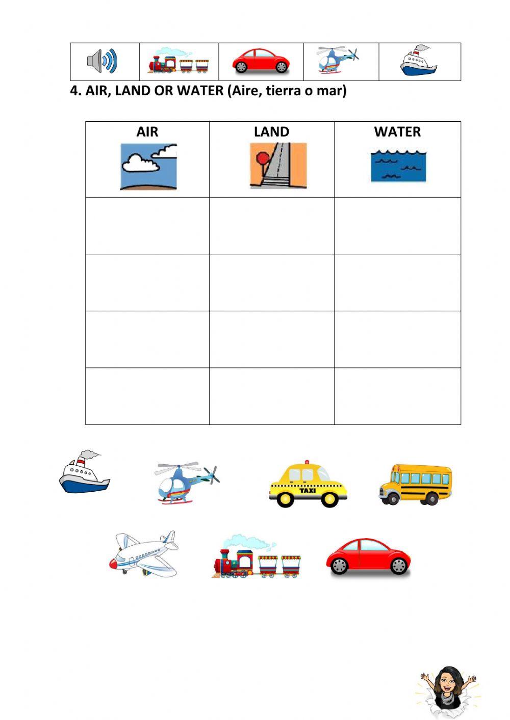 Transport online exercise for | Live Worksheets