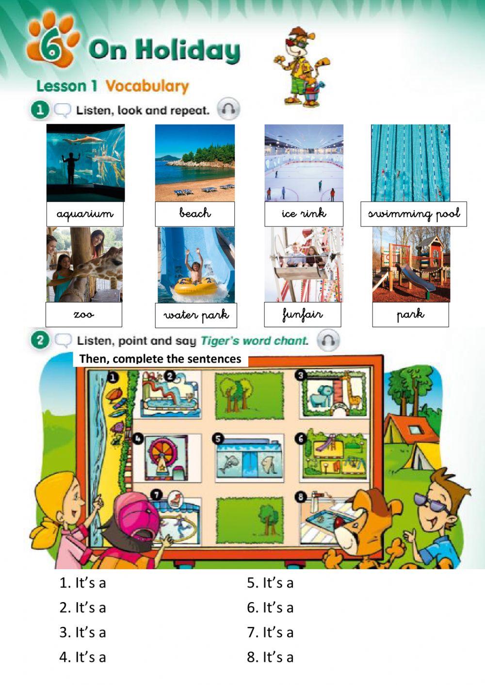 UNIT 6 (Tiger 2): Vocabulary online exercise for | Live Worksheets