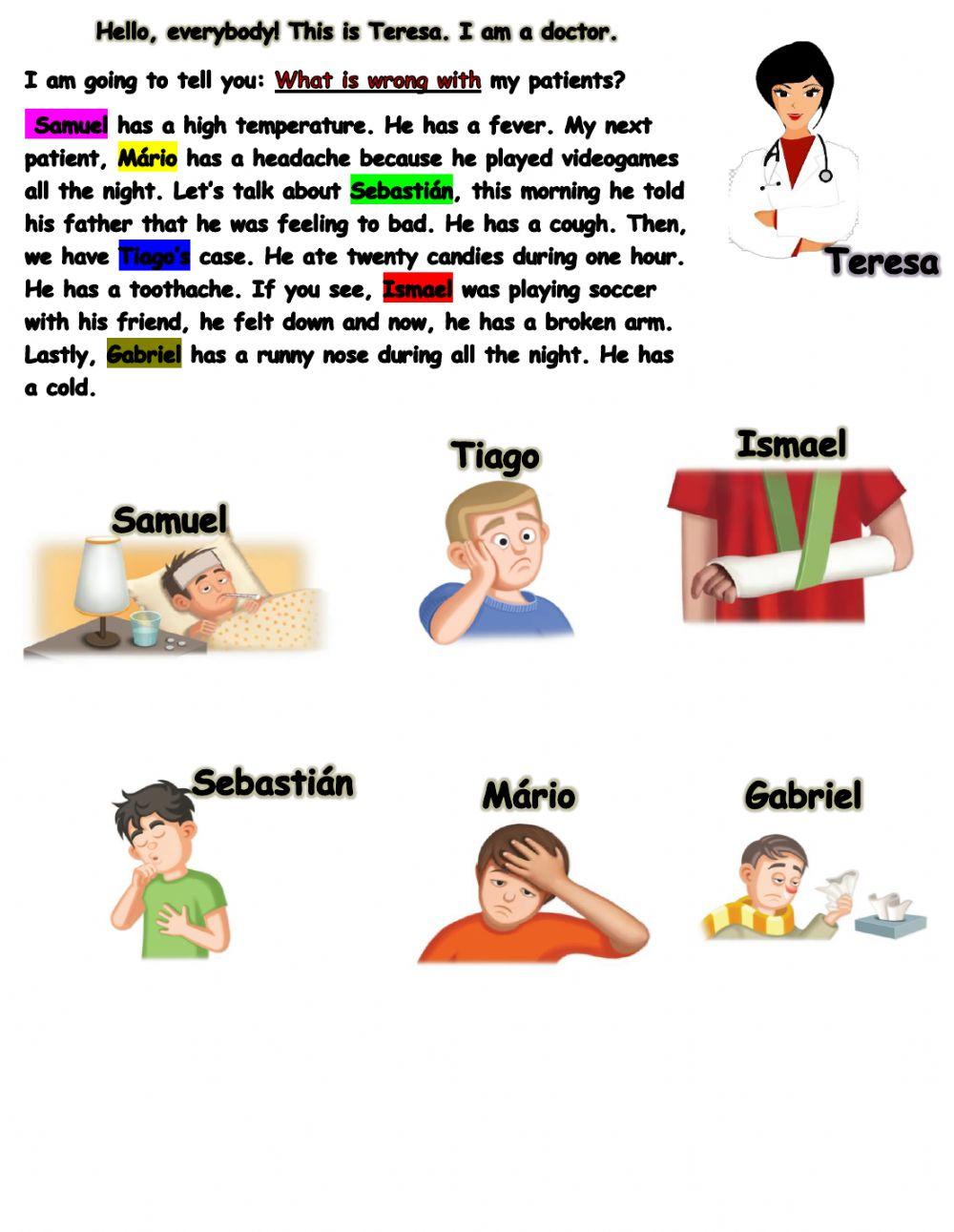 Health Problems free online exercise | Live Worksheets