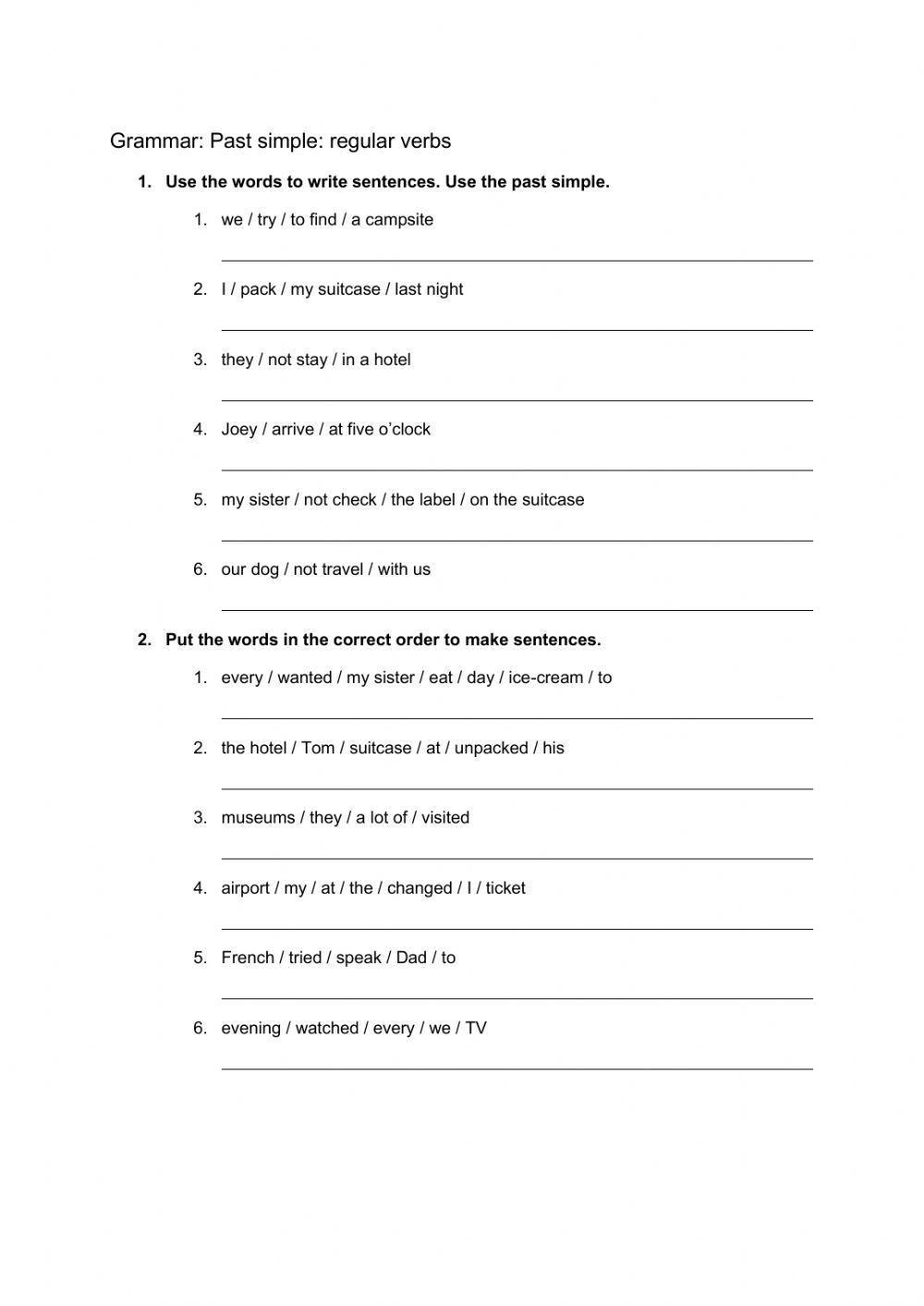 5669972 | Past Simple-Project 2 unit 3. | Kiravio