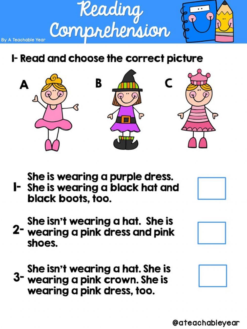 Reading Comprehension online exercise for primary | Live Worksheets