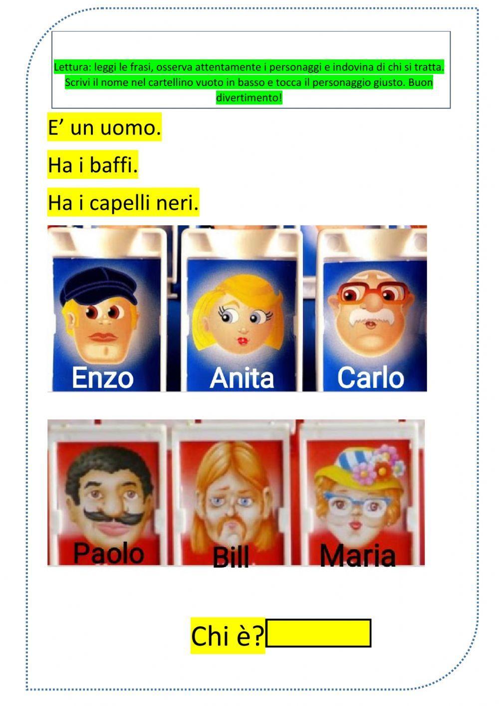 Guess Who Characters Bill