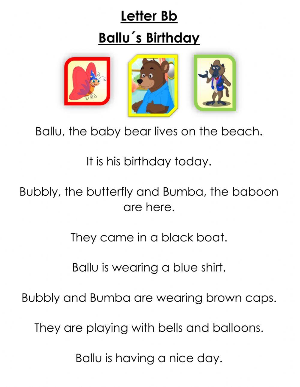 Consonant Bb - 1 worksheet | Live Worksheets