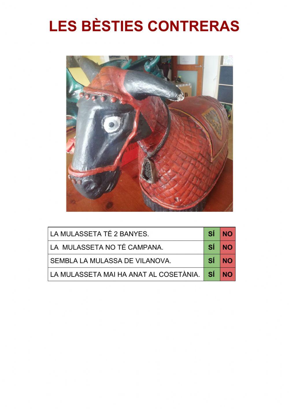 LES BÈSTIES CONTRERAS worksheet | Live Worksheets