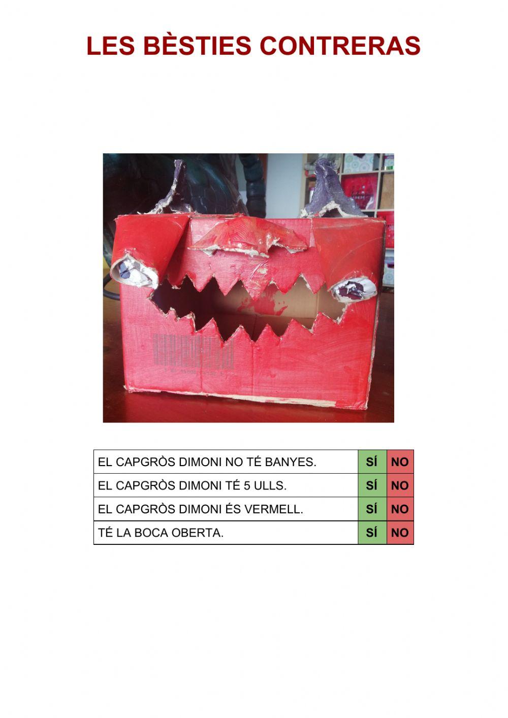 LES BÈSTIES CONTRERAS worksheet | Live Worksheets