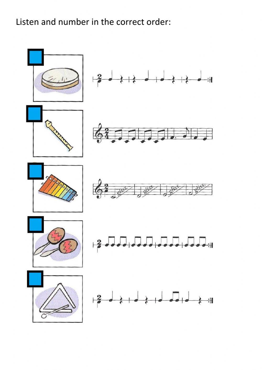 Listen and numb… | Free Interactive Worksheets | 198603