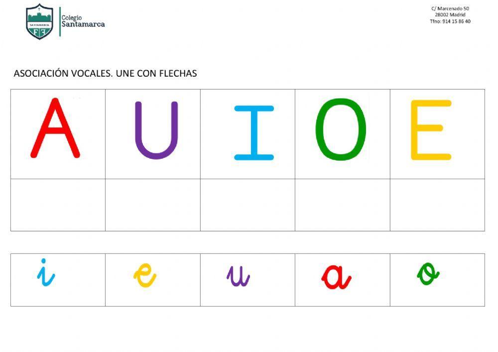 Vocales online pdf worksheet | Live Worksheets