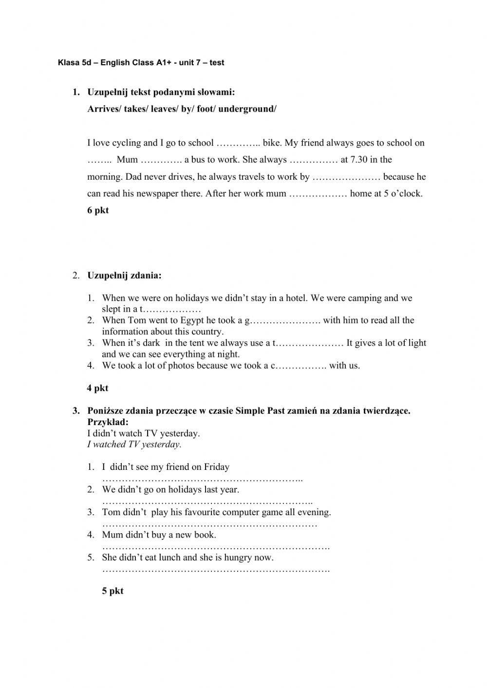 199495 | English Class A1+ | yoana2 | LiveWorksheets