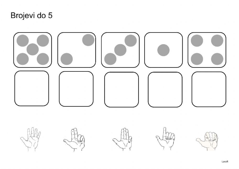 Brojevi do 5 | Free Interactive Worksheets | 199731