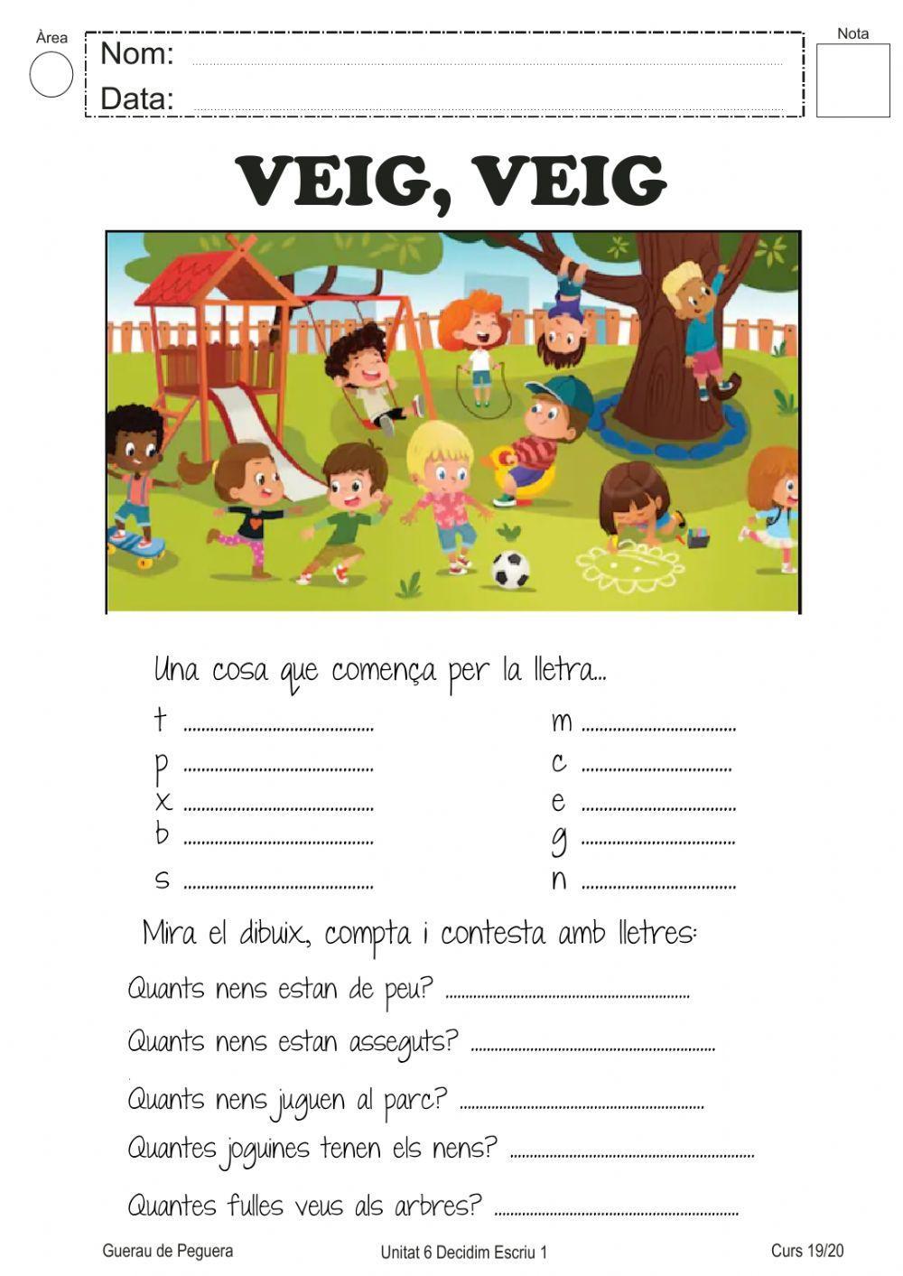 Veig veig | Free Interactive Worksheets | 199862
