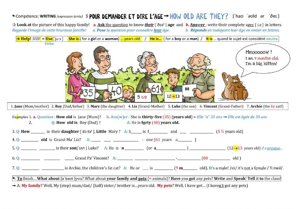 199968 | How old are they? | Miss_CC06 | LiveWorksheets