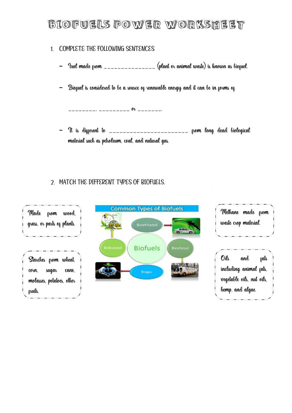 200103 | Biofuels | Isa_G | LiveWorksheets