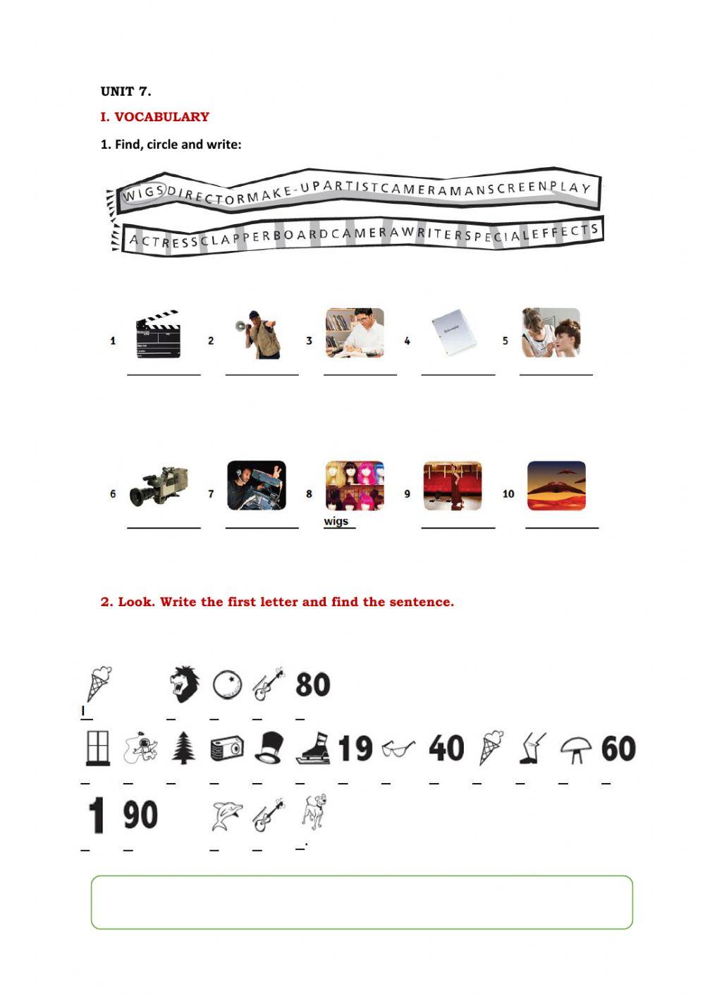 Action worksheet | Live Worksheets