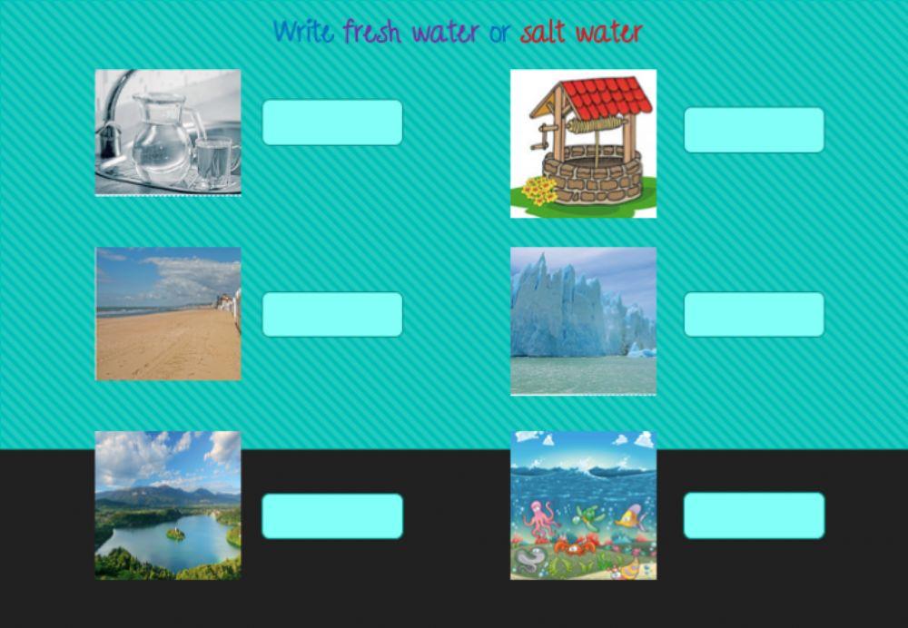 Fresh water or salt water | maria_cumplido | Live