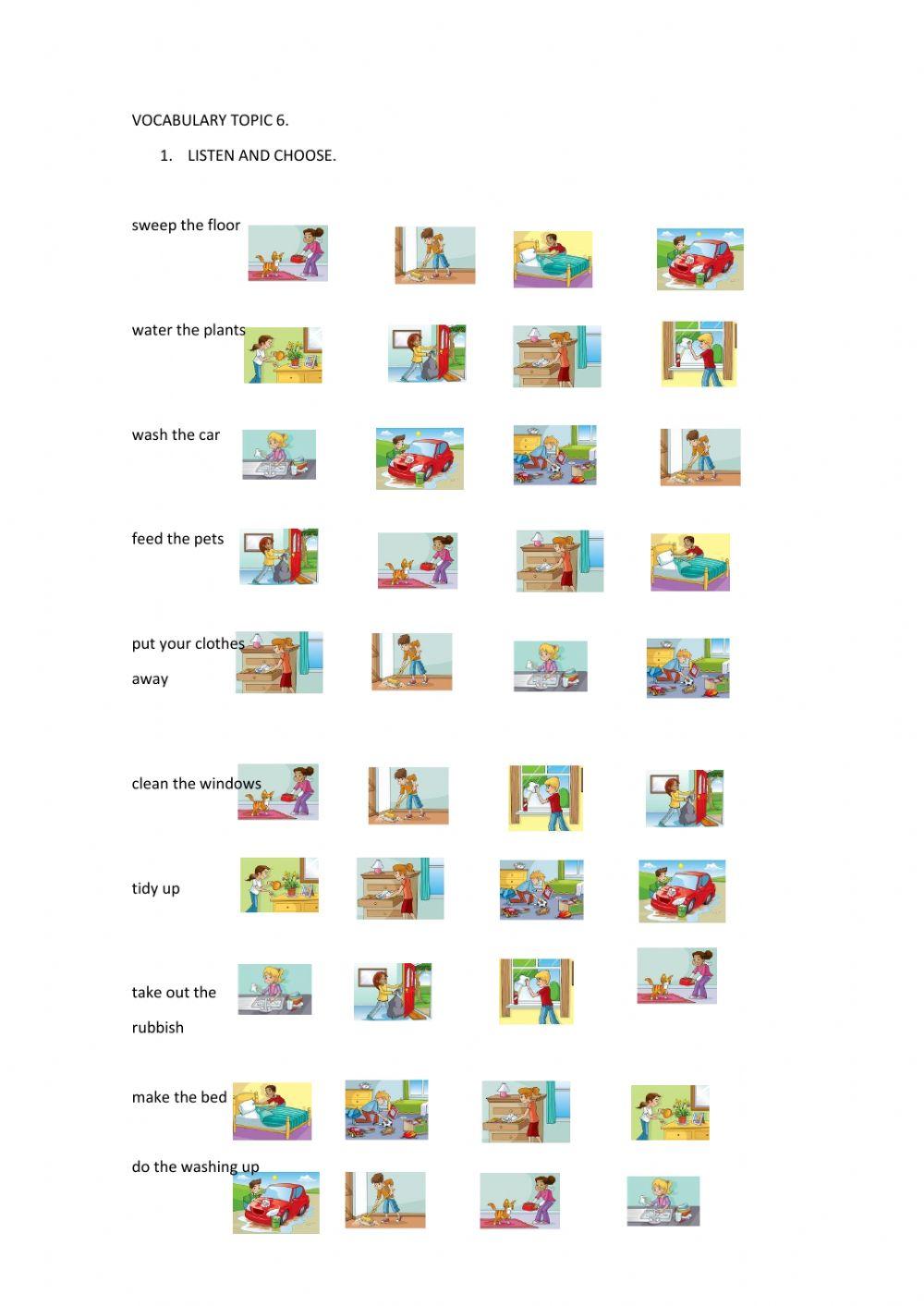 Chorus interactive worksheet | Live Worksheets