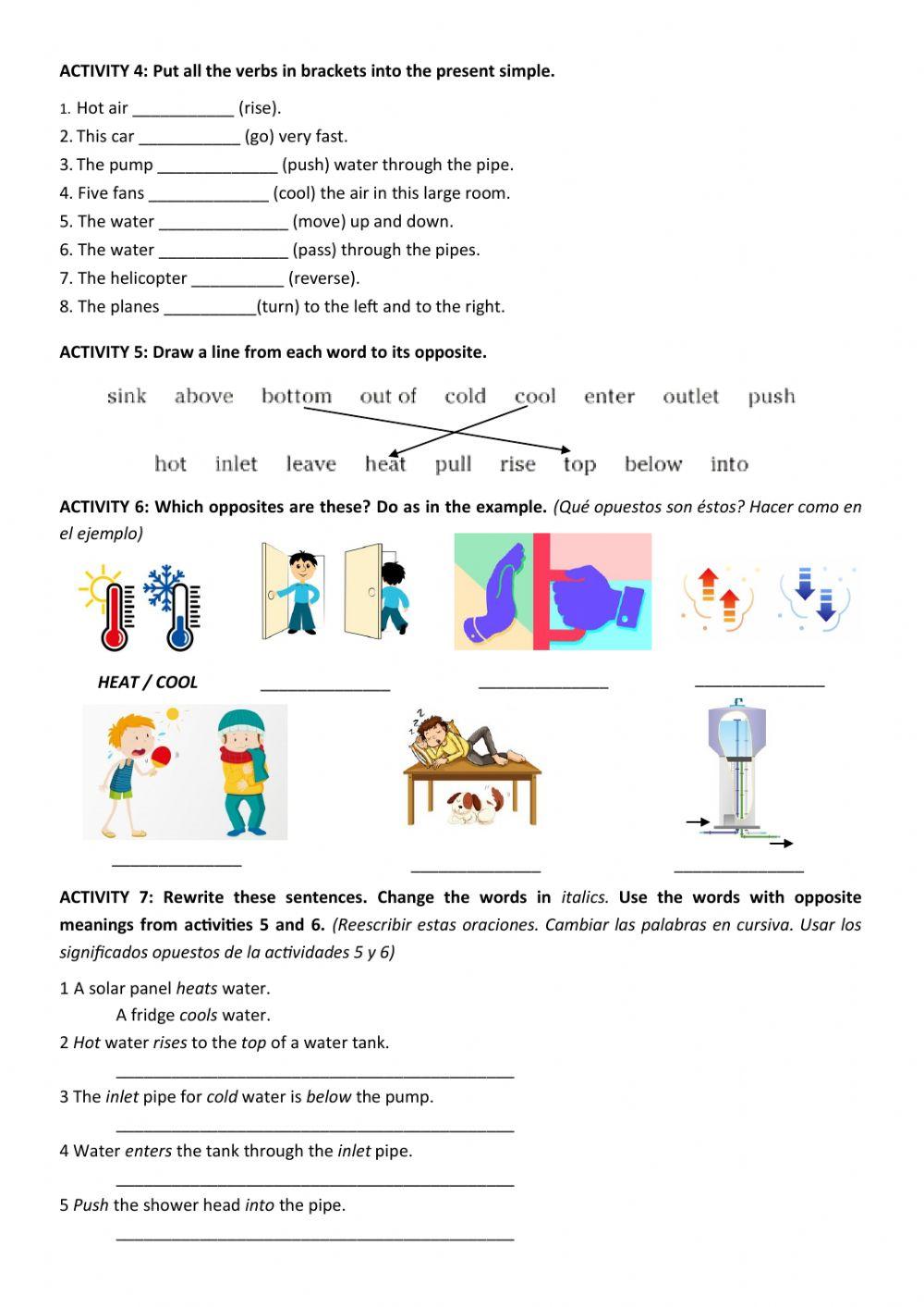 Flow interactive worksheet | Live Worksheets